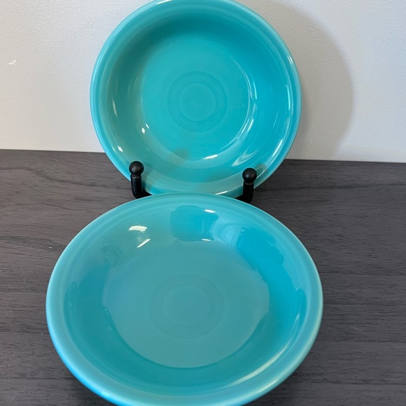 Fiestaware | Dining | Fiestaware Aqua Dinner Fruit Bowls Set Of 2 Nwt ...